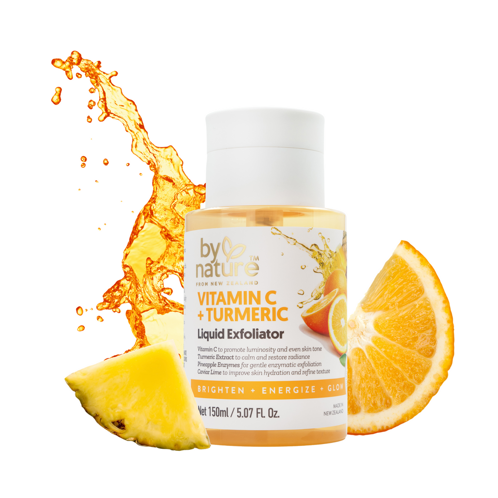 Vitamin C + Turmeric Liquid Exfoliator – By Nature Skincare New Zealand