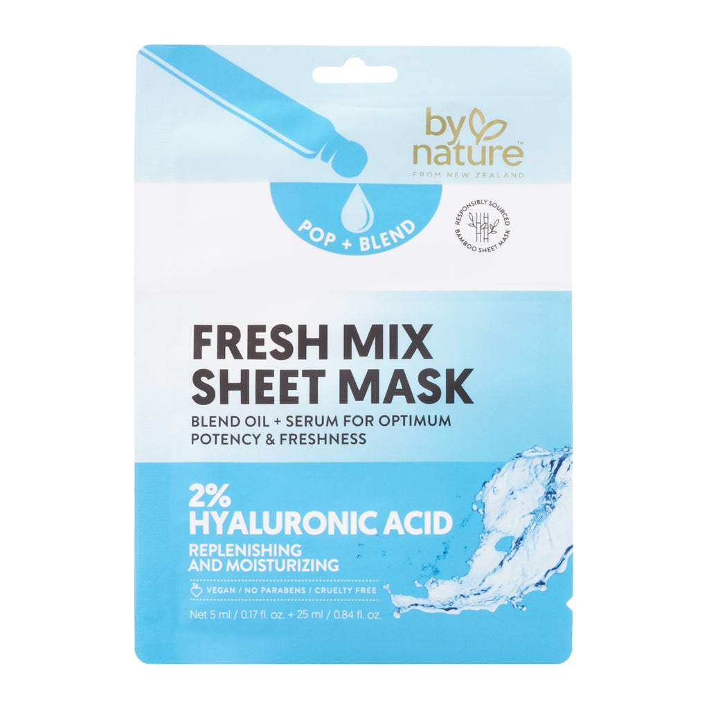 Fresh Mix 2% Hyaluronic Acid Sheet Mask – By Nature Skincare New Zealand