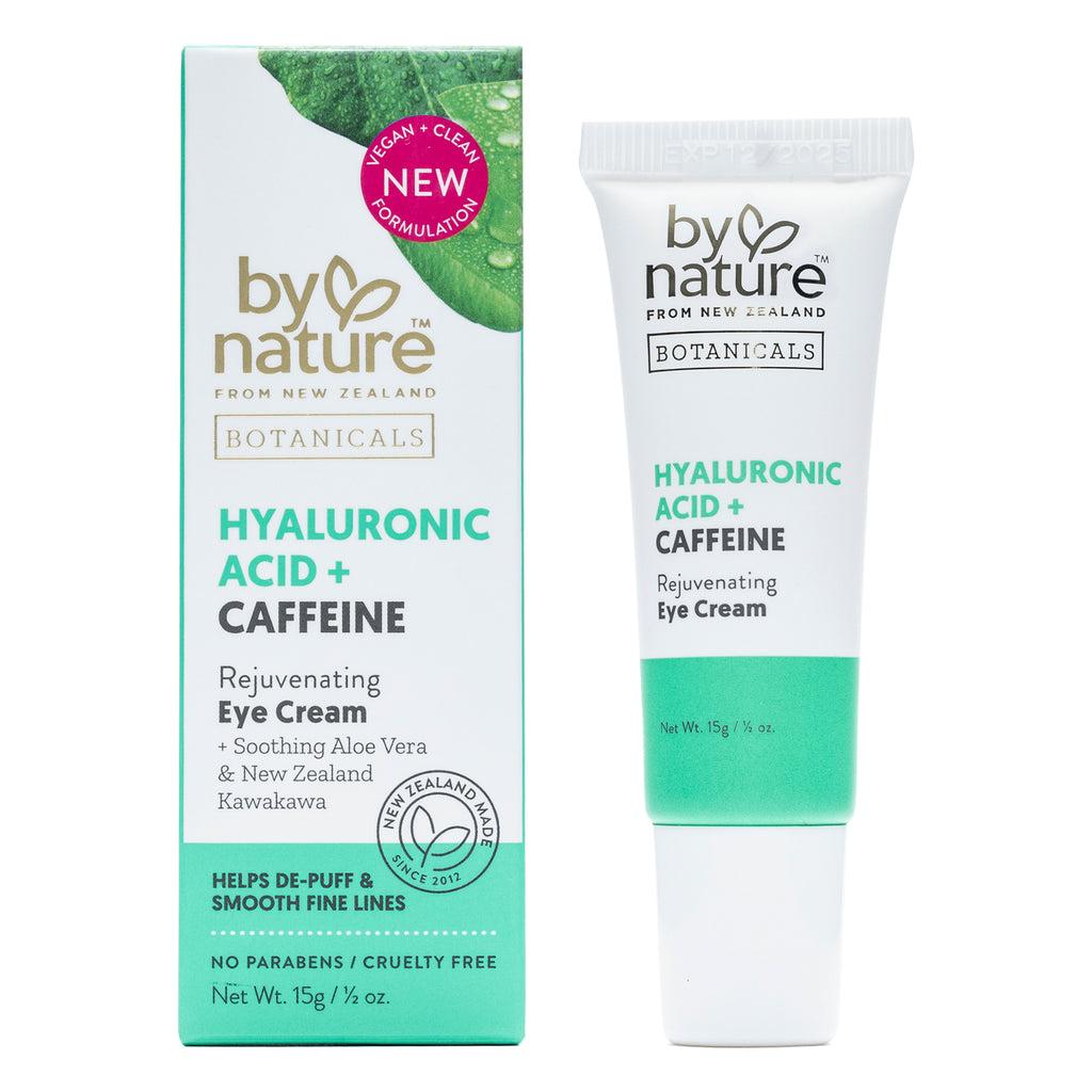 Hyaluronic Acid + Caffeine Eye Cream – By Nature Skincare New Zealand